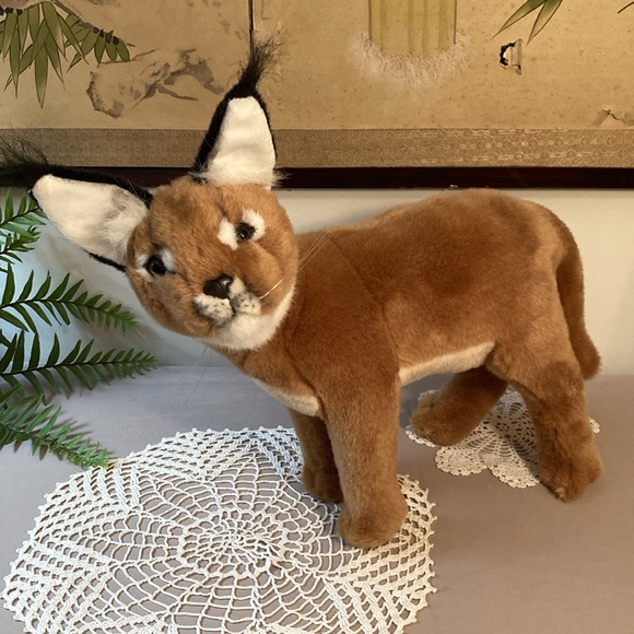 Vintage | Toys | Realistic Vintage Caracal Cat Plush Stuffed Animal ...